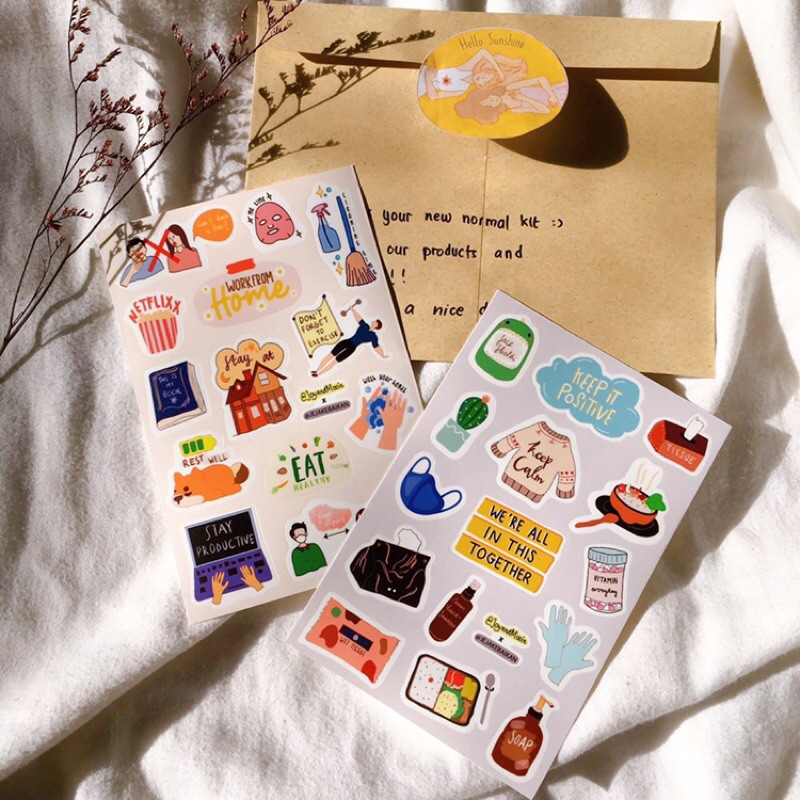 Jual NEW NORMAL EDITION STICKER (STICKER TUMBLR ESTETIK LUCU) | Shopee ...