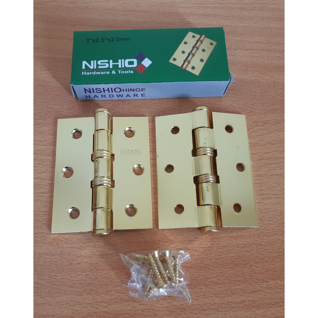 Jual Engsel Pintu Besi 3 Inch GP ( Kuning ) 2,5 MM | Shopee Indonesia