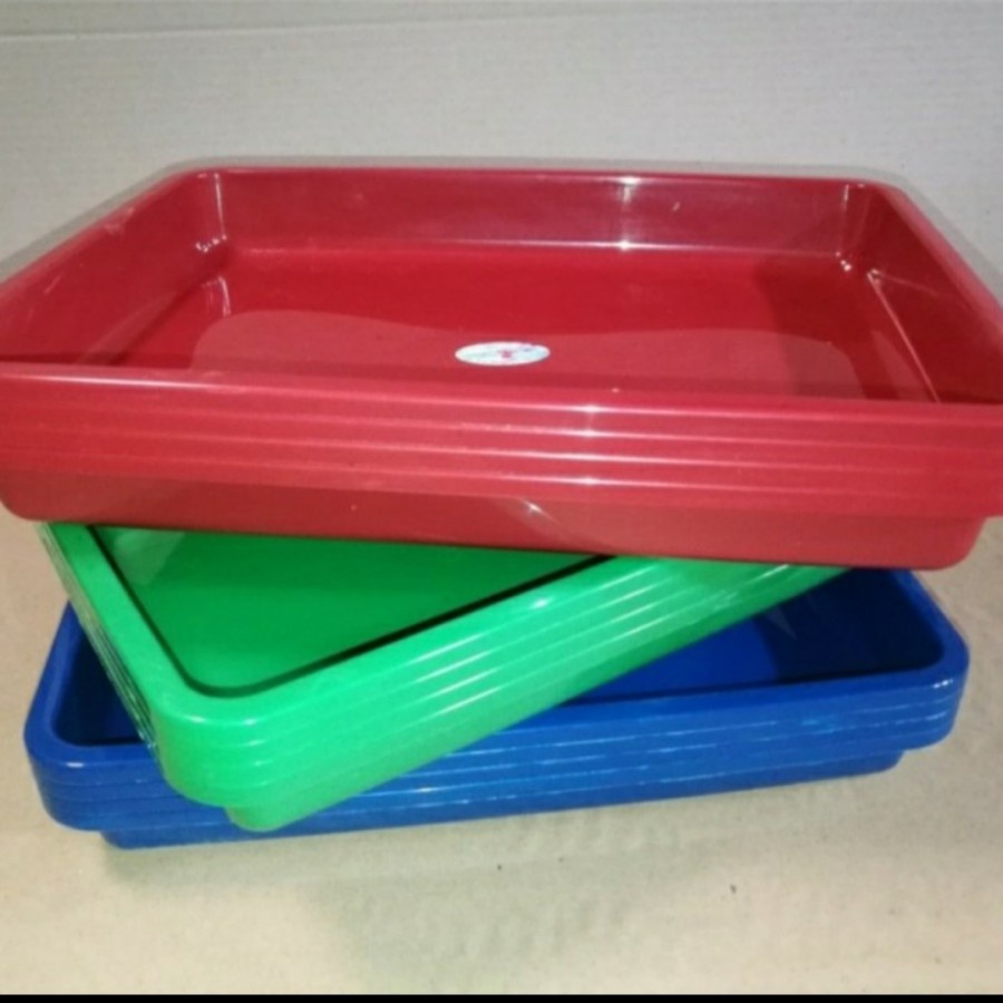 Jual Nampan Plastik Murah No.2 / Baki segi Serbaguna No 2 Murah - PM ...