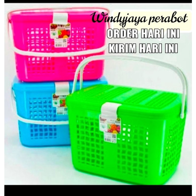 Jual Keranjang RIO MALVIN 1528 Green leaf (P 42,4xL,32,5xT 41 Cm ...