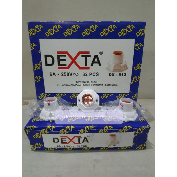 Jual Fiting/Fitting Plafon/Rumah Lampu Plafon E27 Segi 8 Dexta DX-512 SNI | Shopee Indonesia