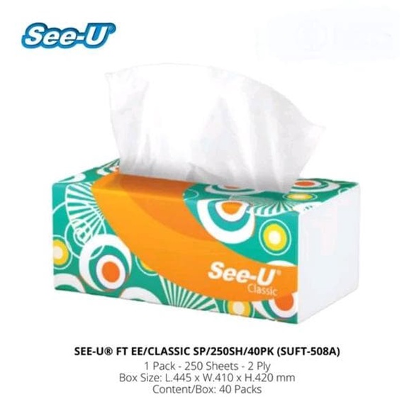 Jual Tisu SEE-U see u Facial Classic 250 Sheet | Shopee Indonesia