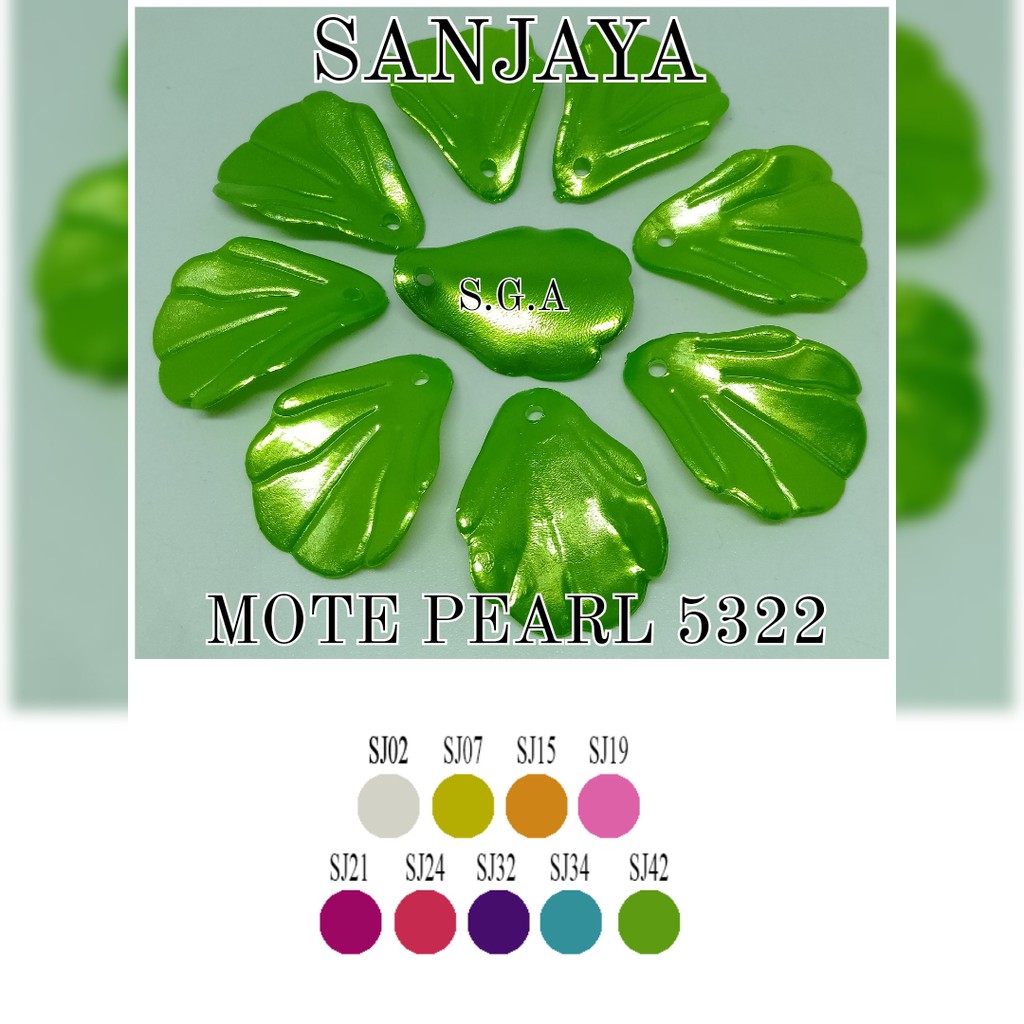 Jual Mote Pearl / Manik Kerang Akrilik / Manik Pearl Kerang / Mote ...