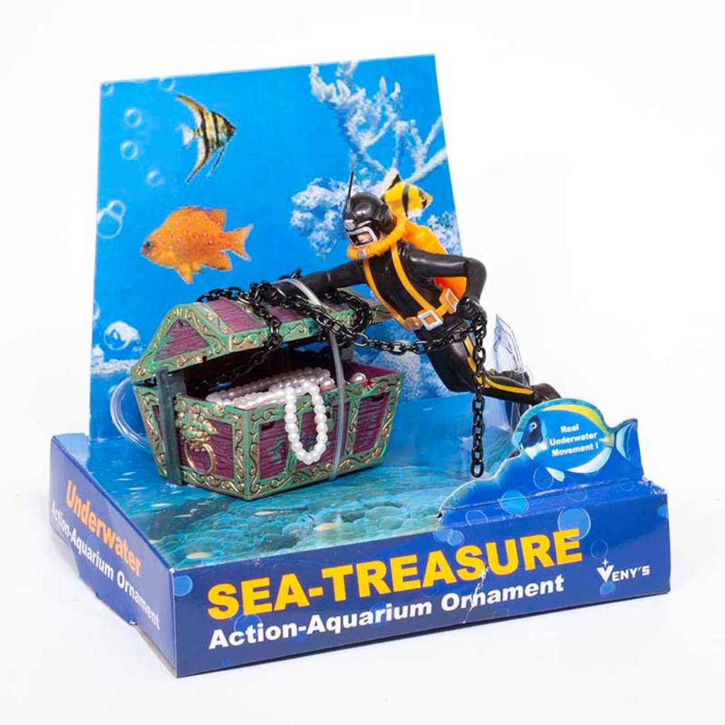Jual Sea Treasure aquarium ornament Diver hiasan akuarium penyelam ...