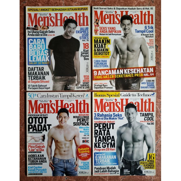 Jual Majalah Men's Helath Cover Reza Rahadian, Andrew White, Hardy ...
