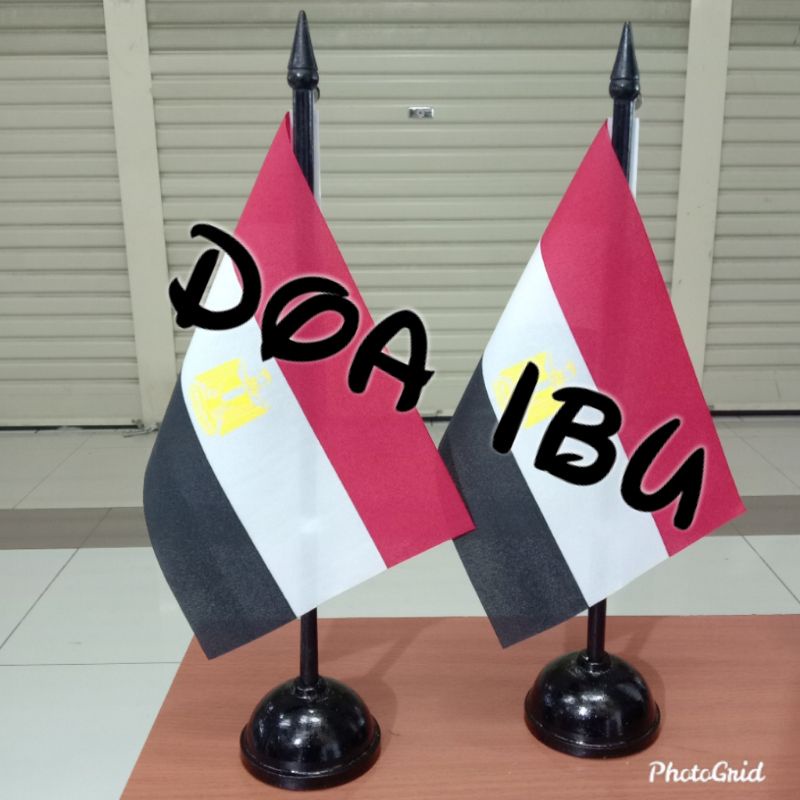 Jual best seller tiang kayu meja+bendera MESIR ready stock | Shopee ...