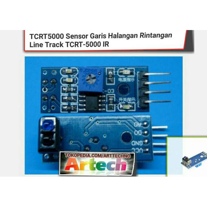 Jual Sensor Infrared Tcrt-5000R Line Tracking / Halang Rintang Artec01 Ayo Beli | Shopee Indonesia