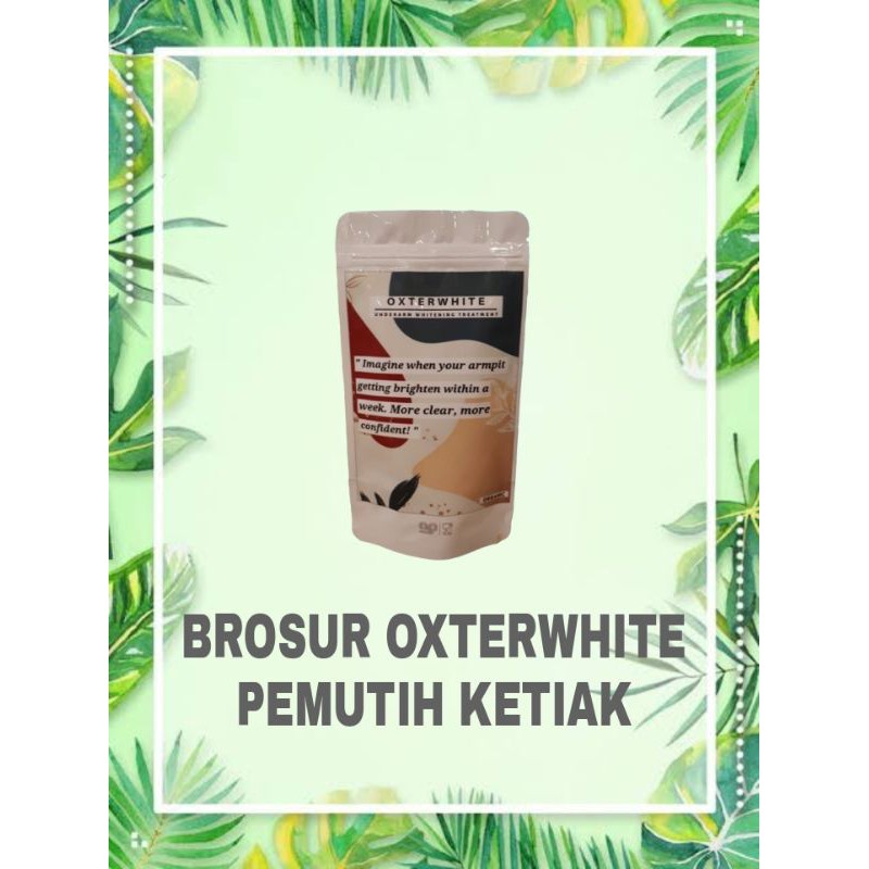 Jual brosur oxter white | Shopee Indonesia