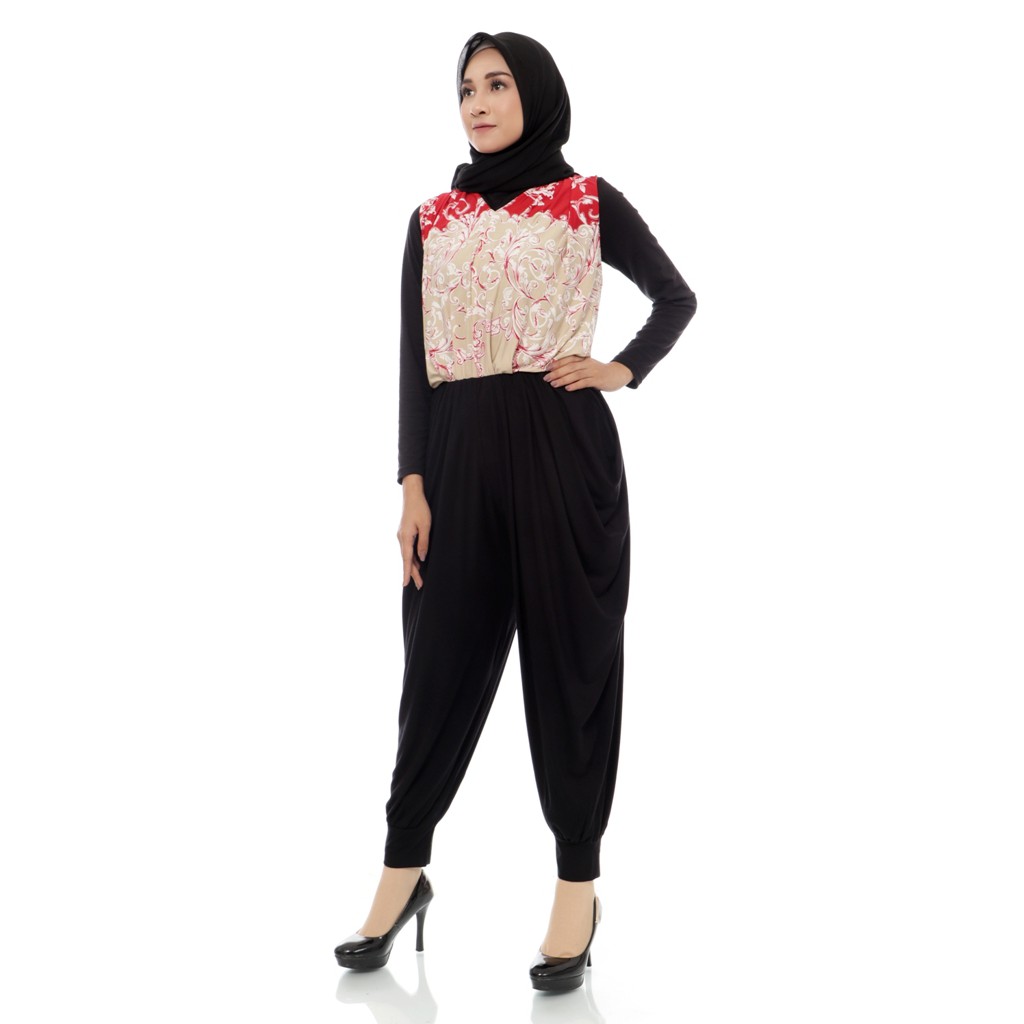 Jual Overall wanita spandex stretch fit XL zahra signature overall ...