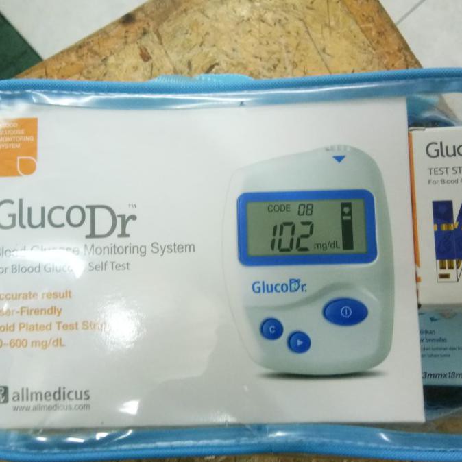 Jual Alat glucoDr auto/ Alat cek gula darah plus 25 strip/ GlucoDr AGM ...