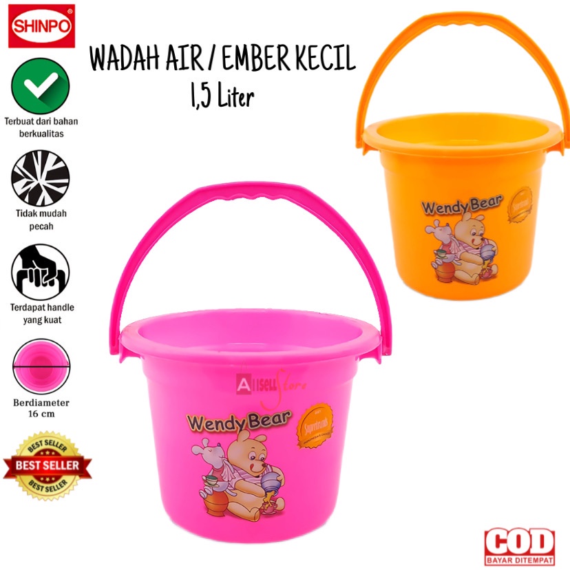 Jual ( BISA COD ) PROMO SHINPO SIP-105 WADAH AIR / EMBER KECIL 1.5 LITER EMBER DELUXE DENGAN ...