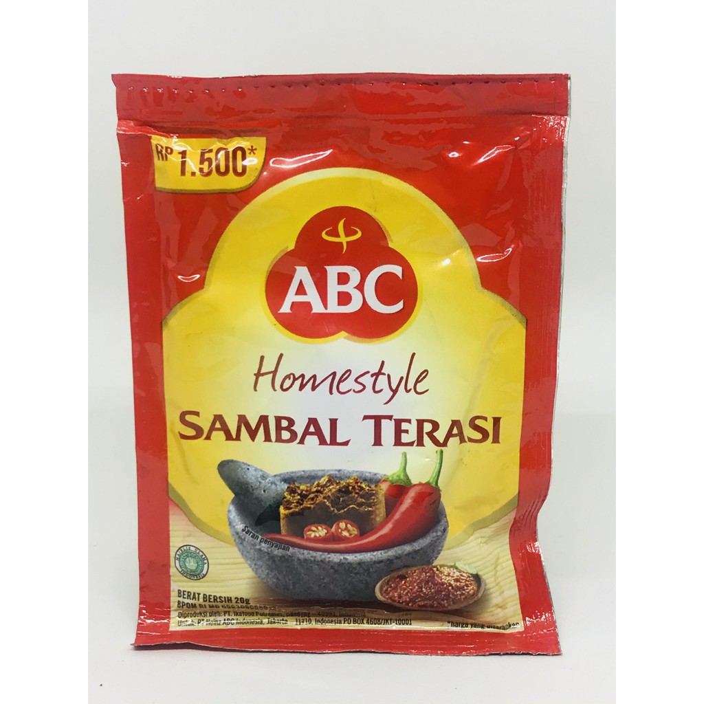 Jual Sambal Terasi ABC Sachet 20 gr | Shopee Indonesia