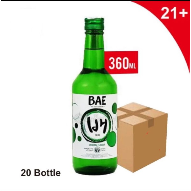 Jual Soju Bae Original 360ml x 20 Bottles | Shopee Indonesia