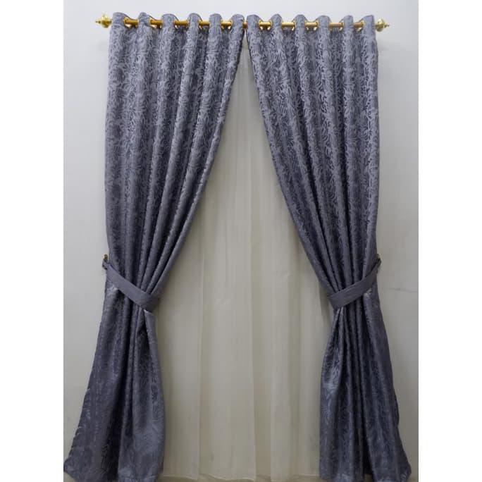 Jual Gorden Jendela, Hordeng Glitter 3D, Minimalis D#2 Abu Mentarieka ...