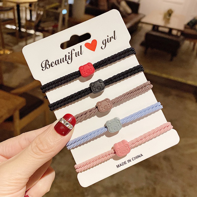 Jual Ikat Rambut Wanita Model Gelang/ Eksklusif Warna Colorful ...