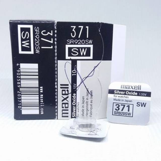 Jual BATTERY MAXELL SR 920 SW MAXEL 371 ORIGINAL | Shopee Indonesia