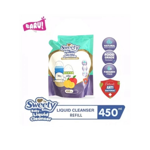 Jual Sweety Baby Liquid Cleanser Sabun Cuci Botol Bayi Refill - 450 ml ...