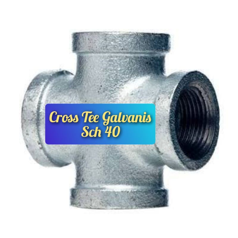 Jual Cross Tee Galvanis 10, 6 dan 4 Inchi Sch 40 | Shopee Indonesia