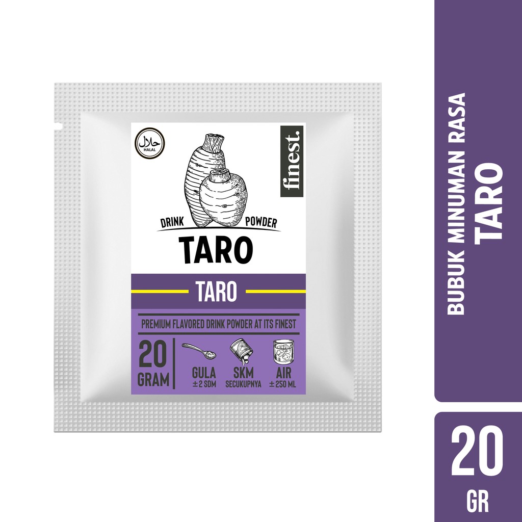 Jual Bubuk Minuman Rasa Taro Drink Powder Kemasan Sachet 20 Gram ...
