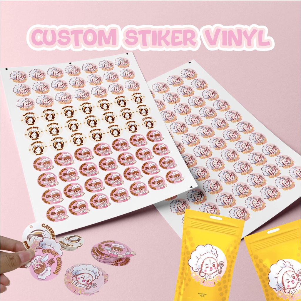 Jual Cathay Digital Printing Cetak Stiker Label Vinyl Vynil A3+ Tahan ...