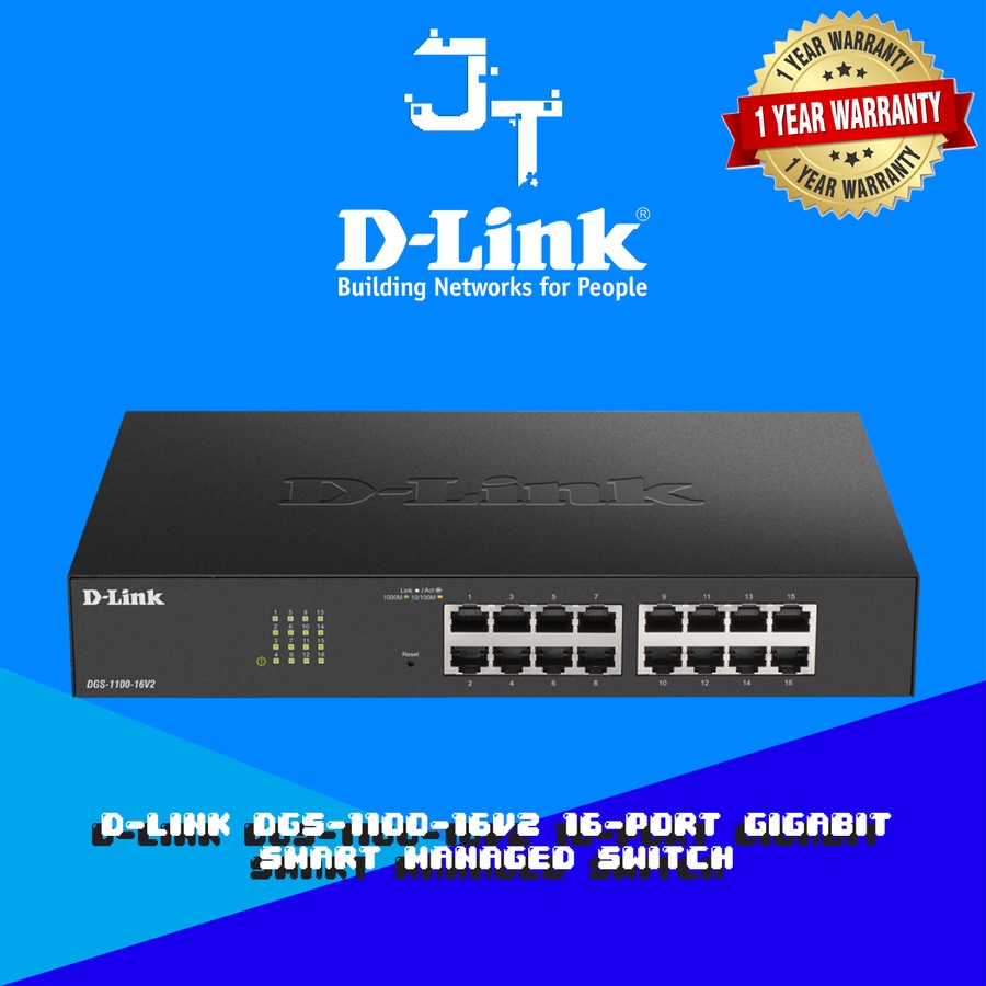 Jual D-Link DGS-1100-16V2 16-Port Gigabit Smart Managed Switch | Shopee ...