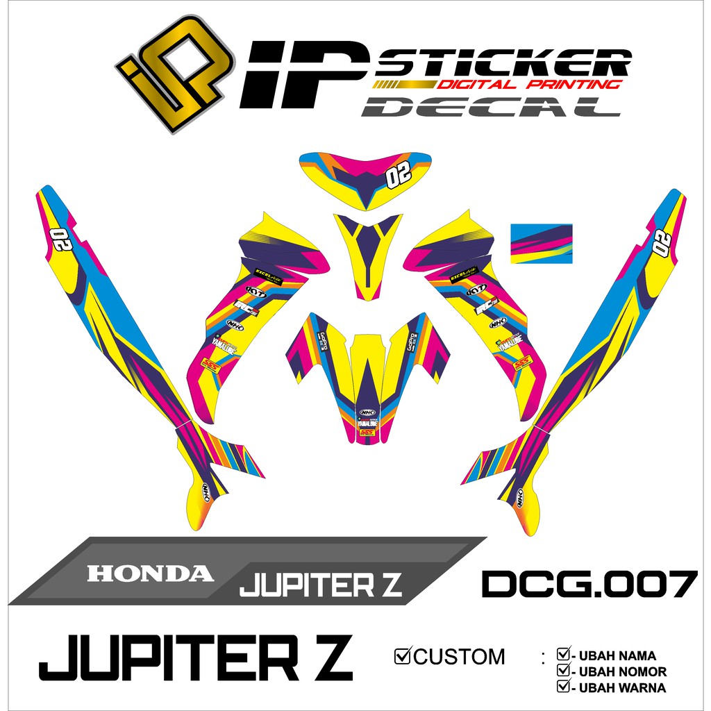 Jual JUPITER Z Decal sticker STIKER DECAL atau full body JUPITER Z ...