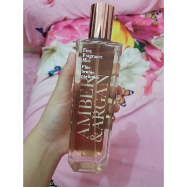 Jual Amber & Argan Fragrance Mist BBW | Shopee Indonesia