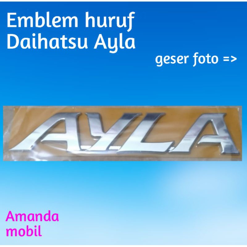 Jual Logo Emblem huruf daihatsu Ayla | Shopee Indonesia