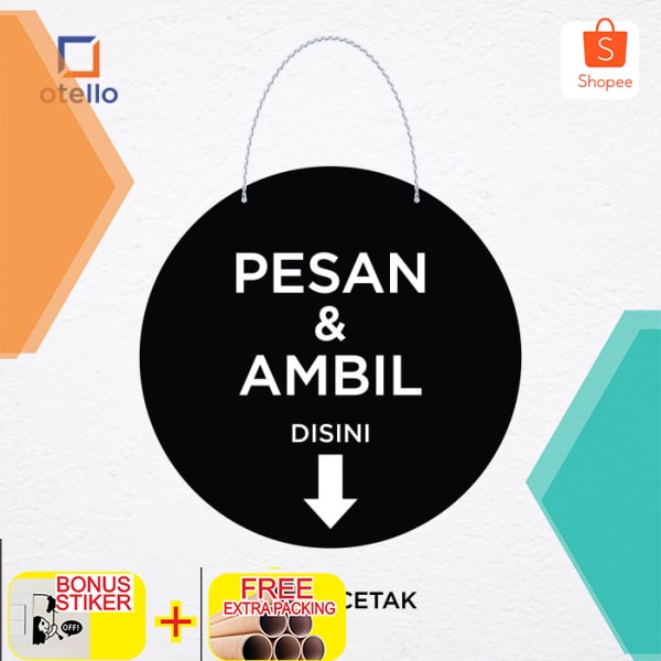 Jual Promo Pesan & Ambil Disini Sign Board Rantai Akrilik Papan Penanda ...