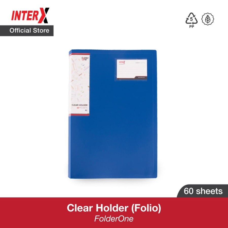 Jual Clear holder 60 lembar FOLIO F4 / dokumen keeper folio F4 folder ...