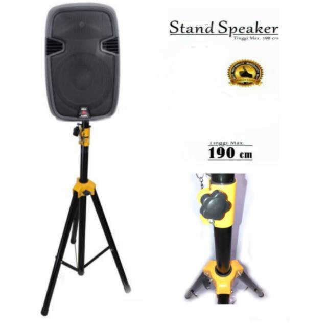 Jual Stand speaker meeting sound system pa / tripod speaker meeting full besi / kaki speaker ...