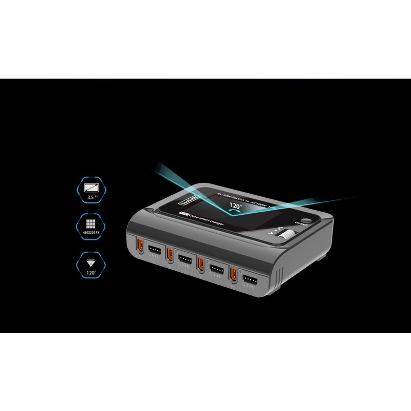 Jual ToolKitRC Q4AC MULTIFUNCTION BALANCE QUAD CHARGER (HP110-0020-EU ...