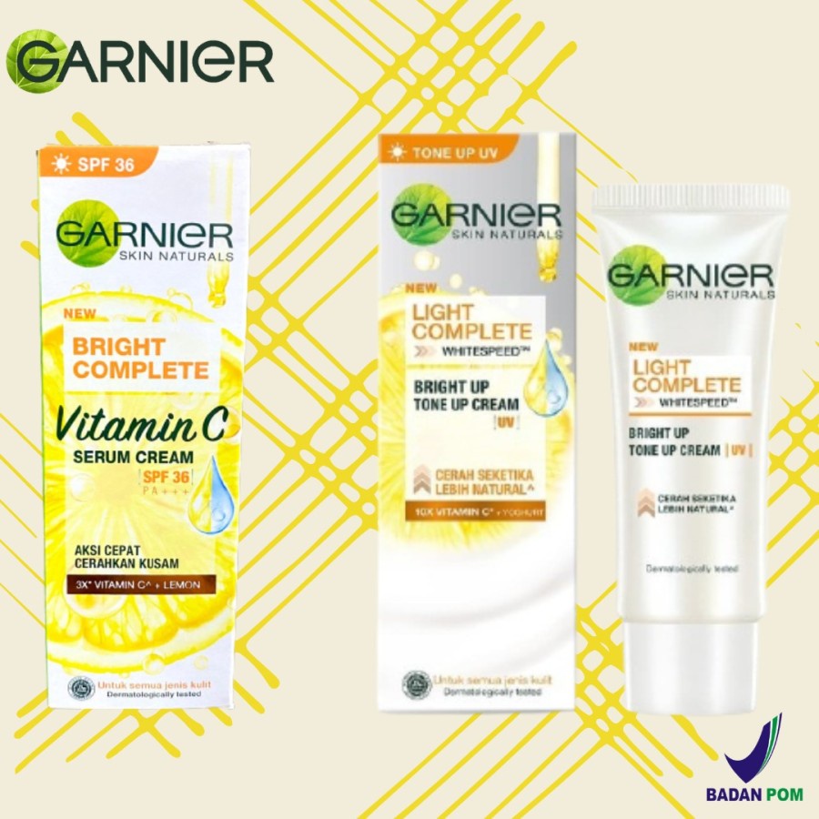 Jual GARNIER BRIGHT COMPLETE VITAMIN C SERUM CREAM SPF 36 | Shopee Indonesia
