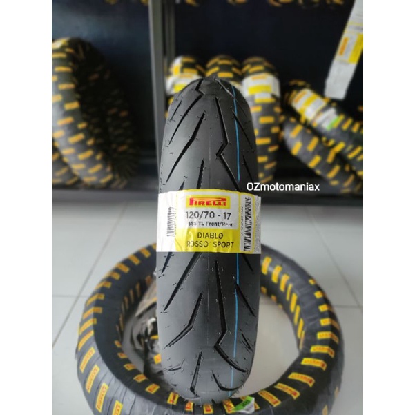Jual Ban Pirelli Diablo Rosso Sport 120/70-17 (Ban Depan Ninja 250 ...