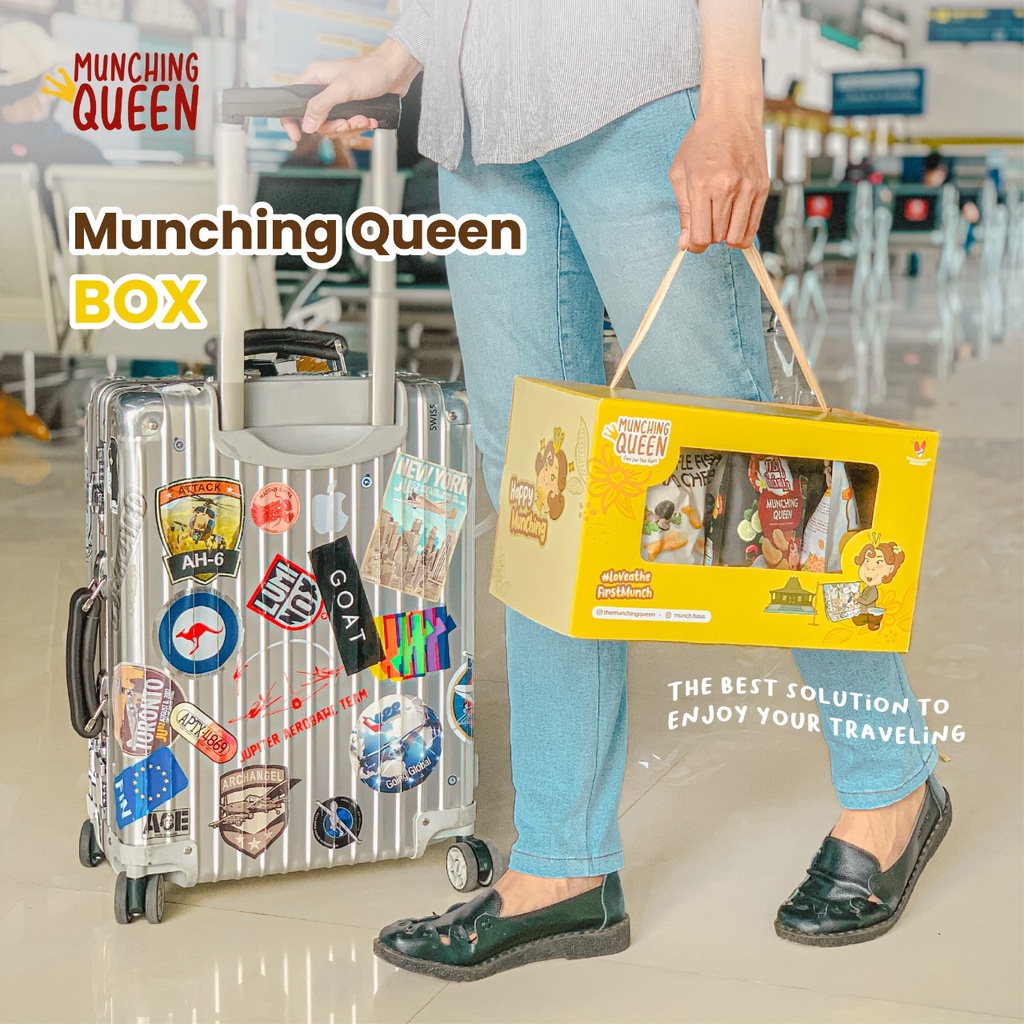 Jual Munching Queen Mini Pouch Special Box (Camilan Kerupuk) | Shopee ...