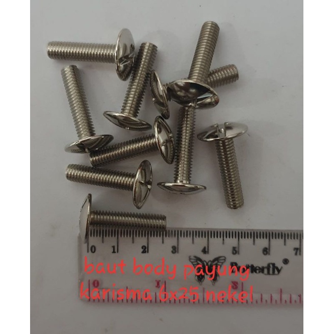 Jual baut body payung karisma 6x25 (nekel) | Shopee Indonesia