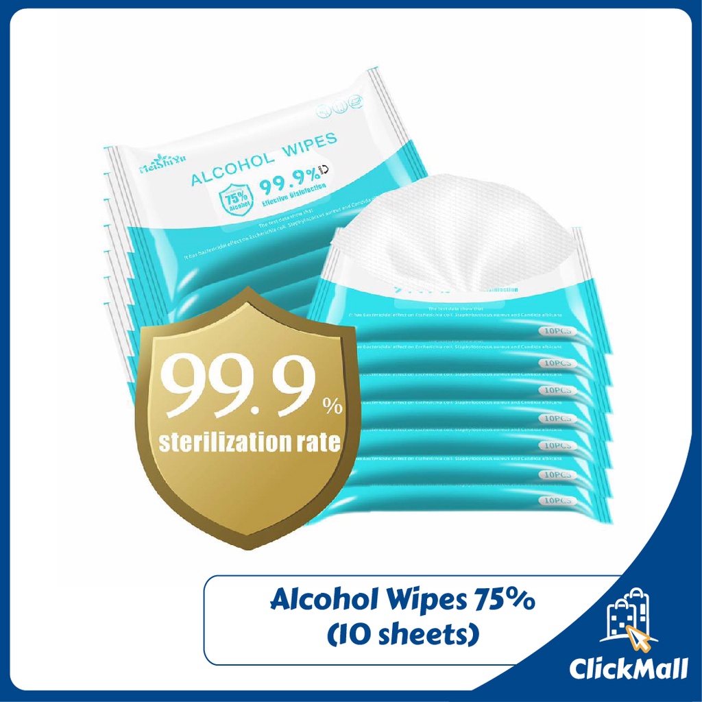 Jual Alcohol wipes tisu basah 75%alkohol| Tissue Basah Kecil| Tissu ...
