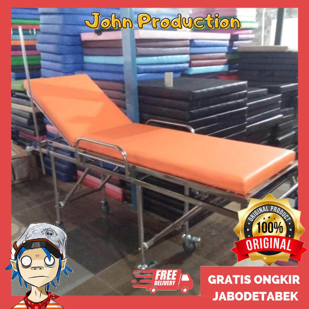 Jual Strecher Ambulance / Brangkar Dorong Ambulan Tandu Dorong ...