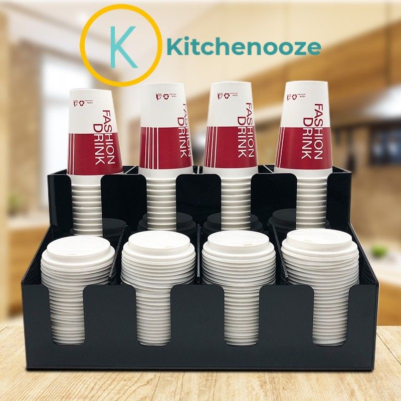 Jual Rak Paper Cup Holder Akrilik | Coffee Cup Rack Dispenser Cafe Kopi ...