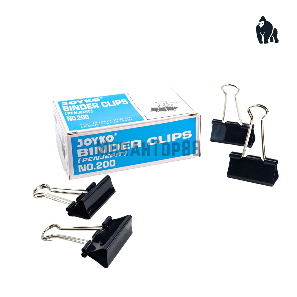 Jual Binder Clip No. 200 Joyko / Klip Penjepit Kertas [PER BOX isi 12 ...