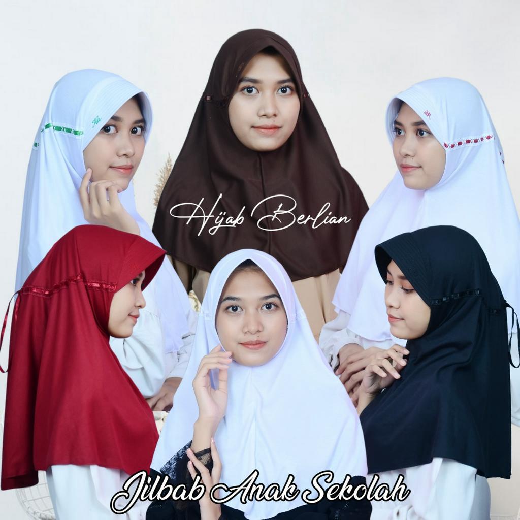 Jual Jilbab Instan Anak Perempuan / Jilbab Hijab Kerudung Anak Sekolah TK SD SMP SMA Model ...