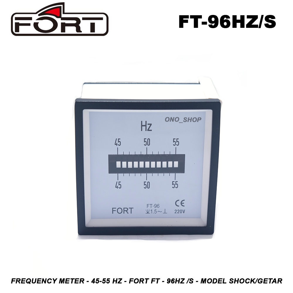 Jual Frequency Meter - 45-55 Hz - Fort FT-96HZ/S - Model Shock/Getar ...