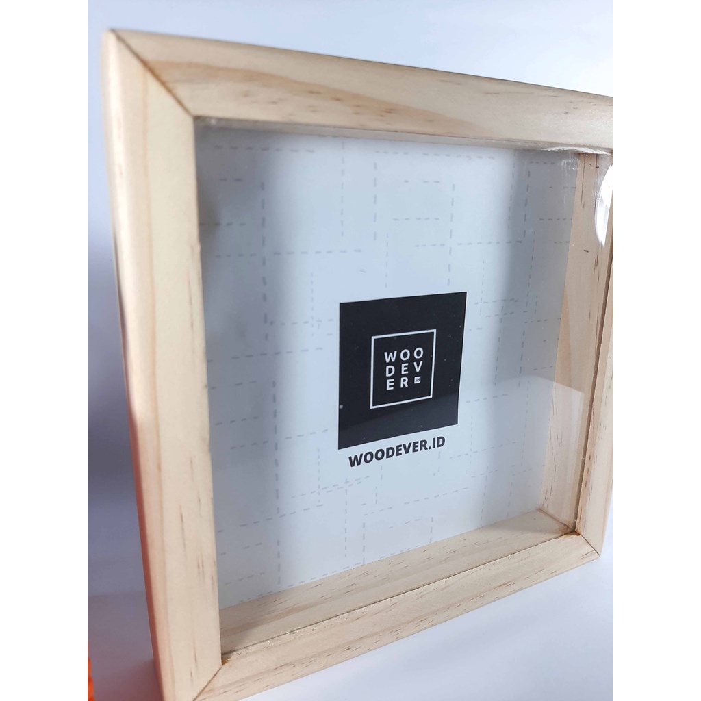 Jual Bingkai Kayu Bingkai 3D 30x40 cm - Bingkai Mahar Kayu Natural ...