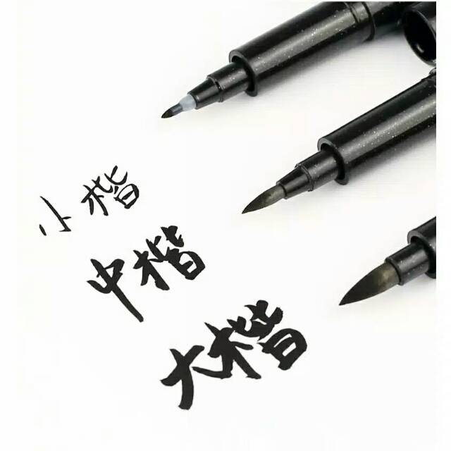 Jual Penebal crayon | brush pen china | spidol kuas | sharpie ...