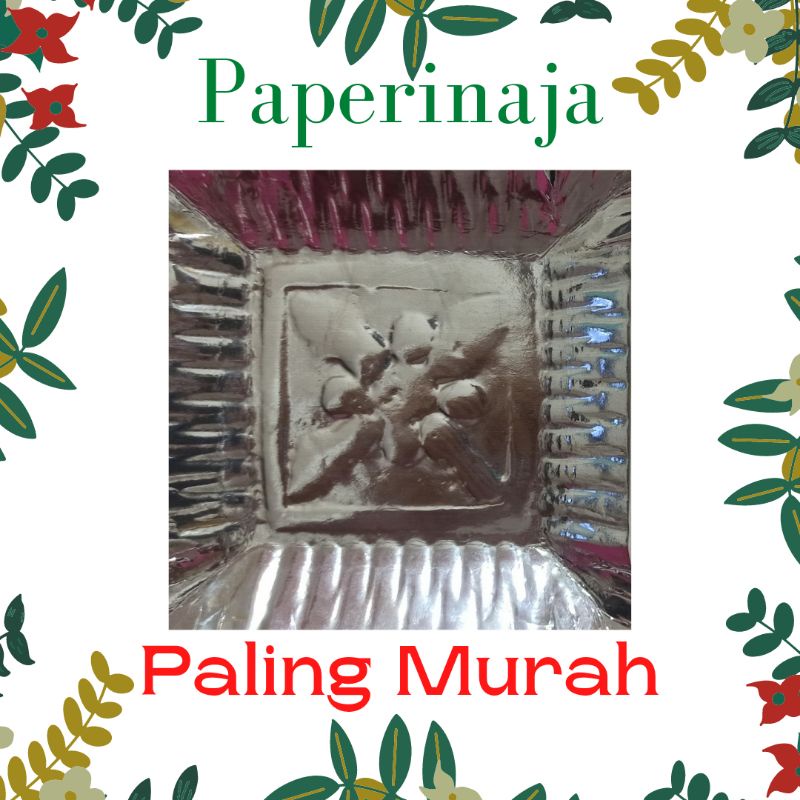 Jual Piring Kertas Ulang Tahun Persegi Isi 10 Silver / Piring Kertas ...