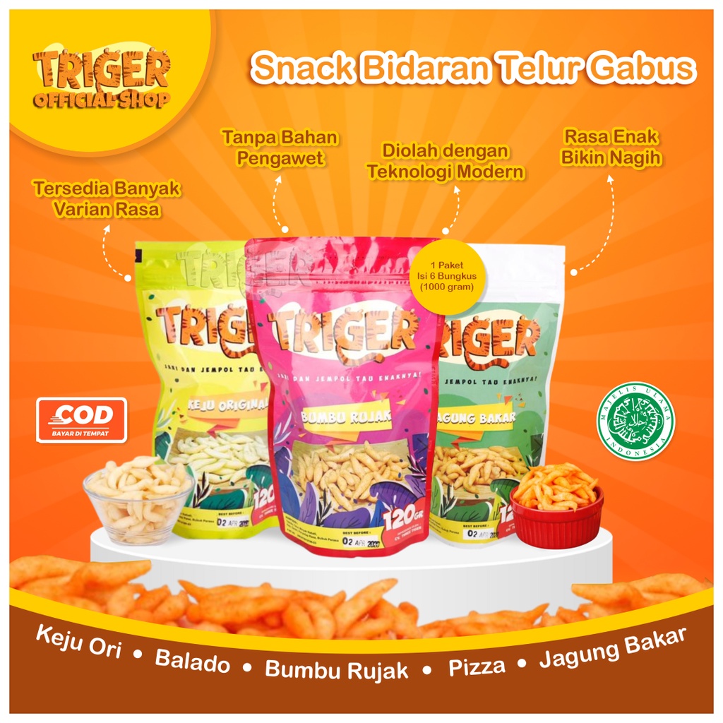 Jual Triger Cemilan Bidaran Triger Camilan Telur Gabus Widaran Snack ...
