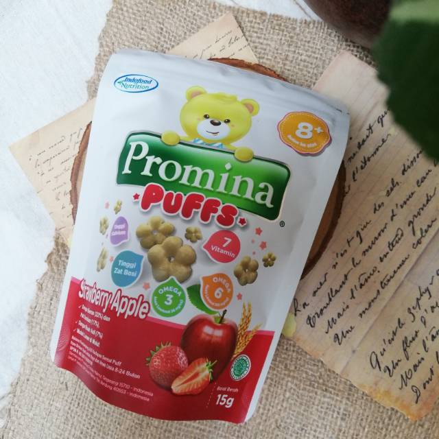 Jual Snack Anak Promina Puffs Strawberry Apple 15gr | Shopee Indonesia