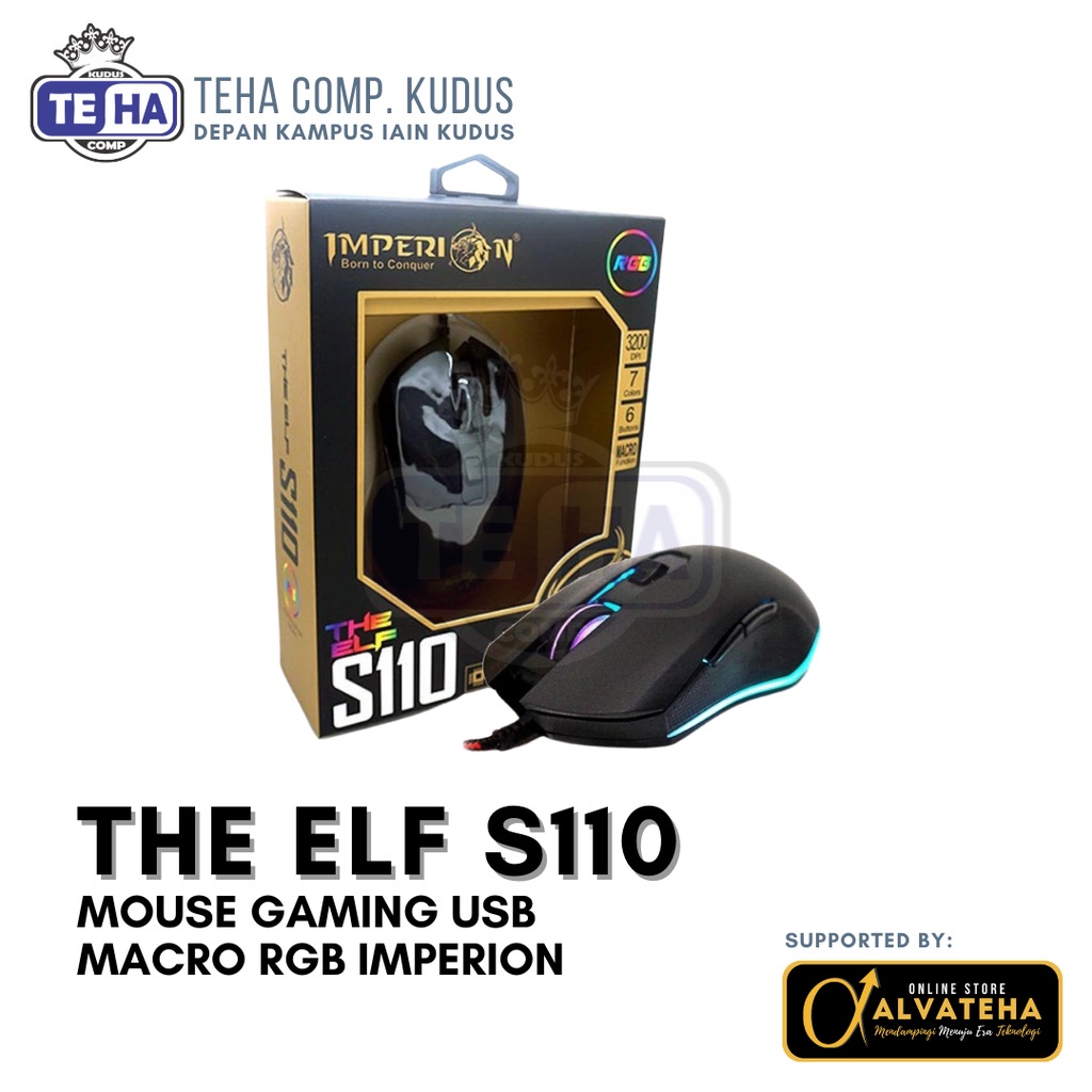 Jual Mouse Gaming RGB Imperion The ELF S110 Macro Mouse Game USB ...
