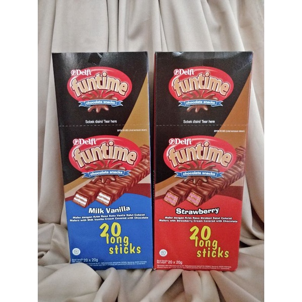 Jual Wafer long FUNTIME isi 20 pcs | Shopee Indonesia