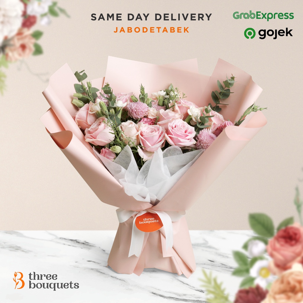 Jual Three Bouquets Regina Buket Bunga Segar / Hand Bouquet Fresh ...